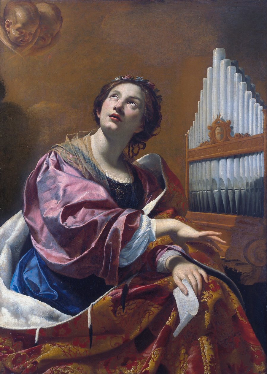 Saint Cecilia by Simon Vouet: Buy fine art print