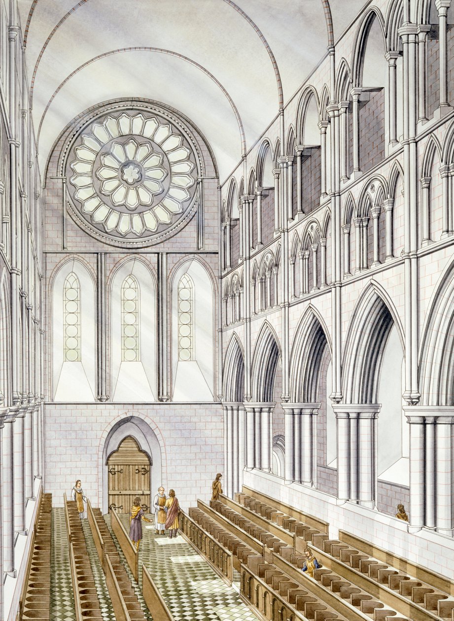 The Church Interior, Byland Abbey by Simon Hayfield