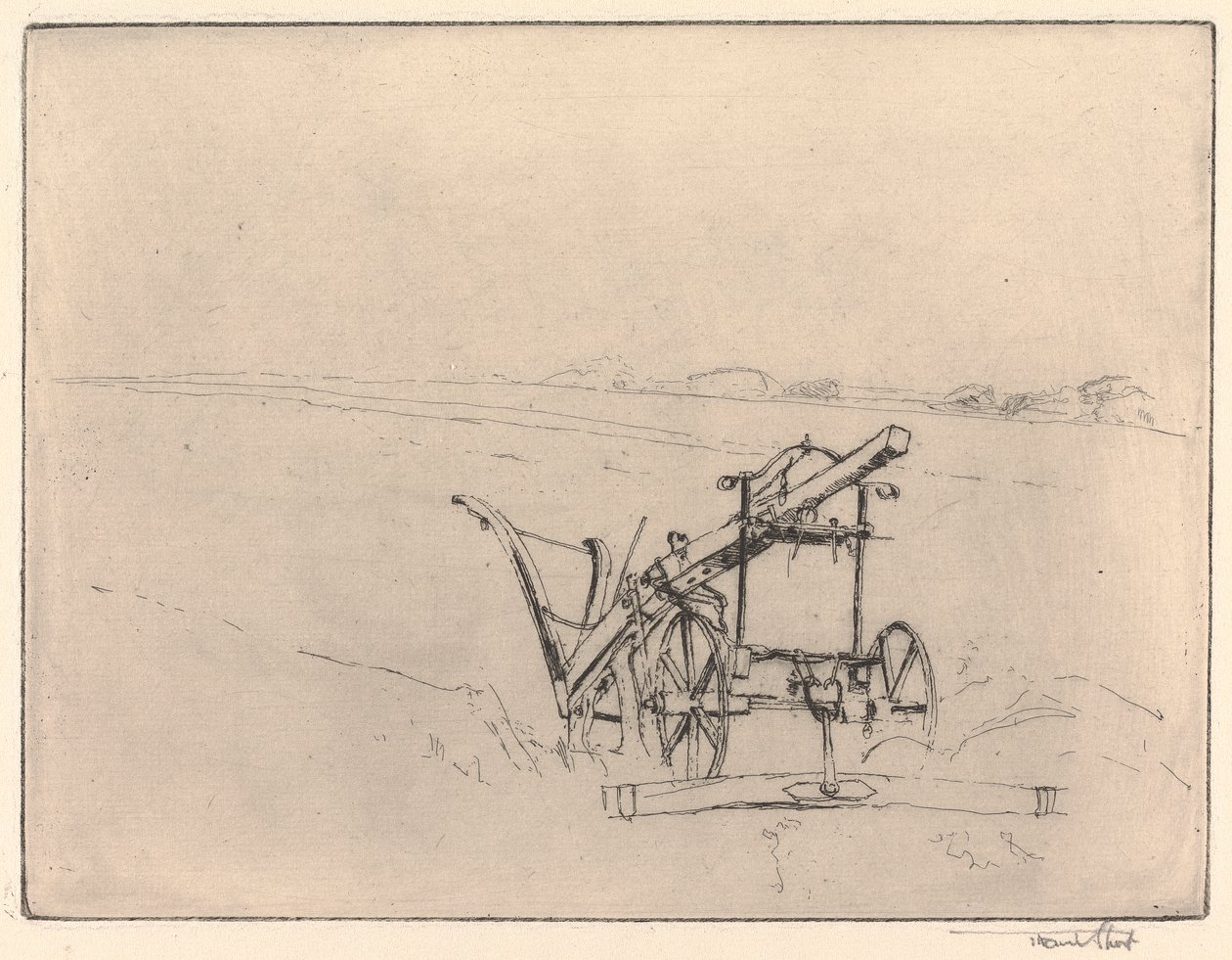 A Norfolk Plough by Sir Frank Short: Buy fine art print