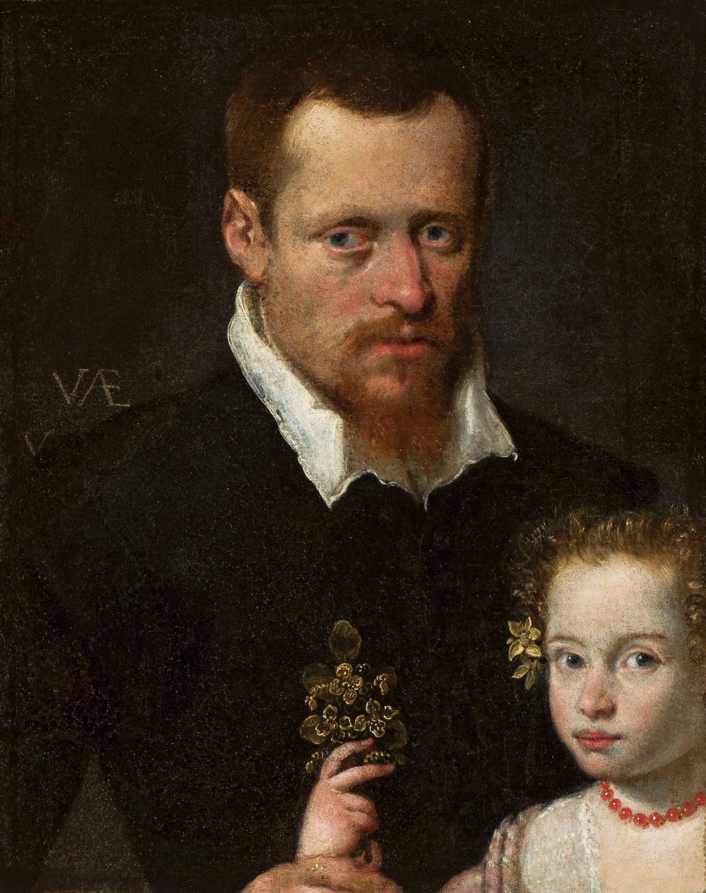 Portrait of a Man with His Daughter by Sofonisba Anguissola
