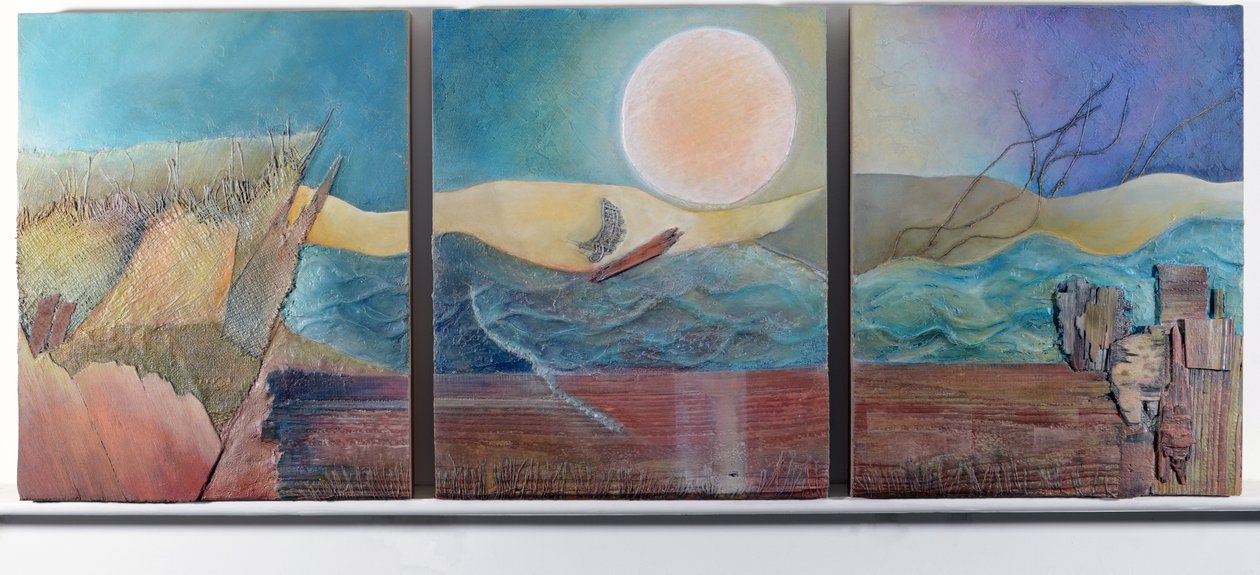 Triptych by Sophie Hacker: Highest-quality art reproduction