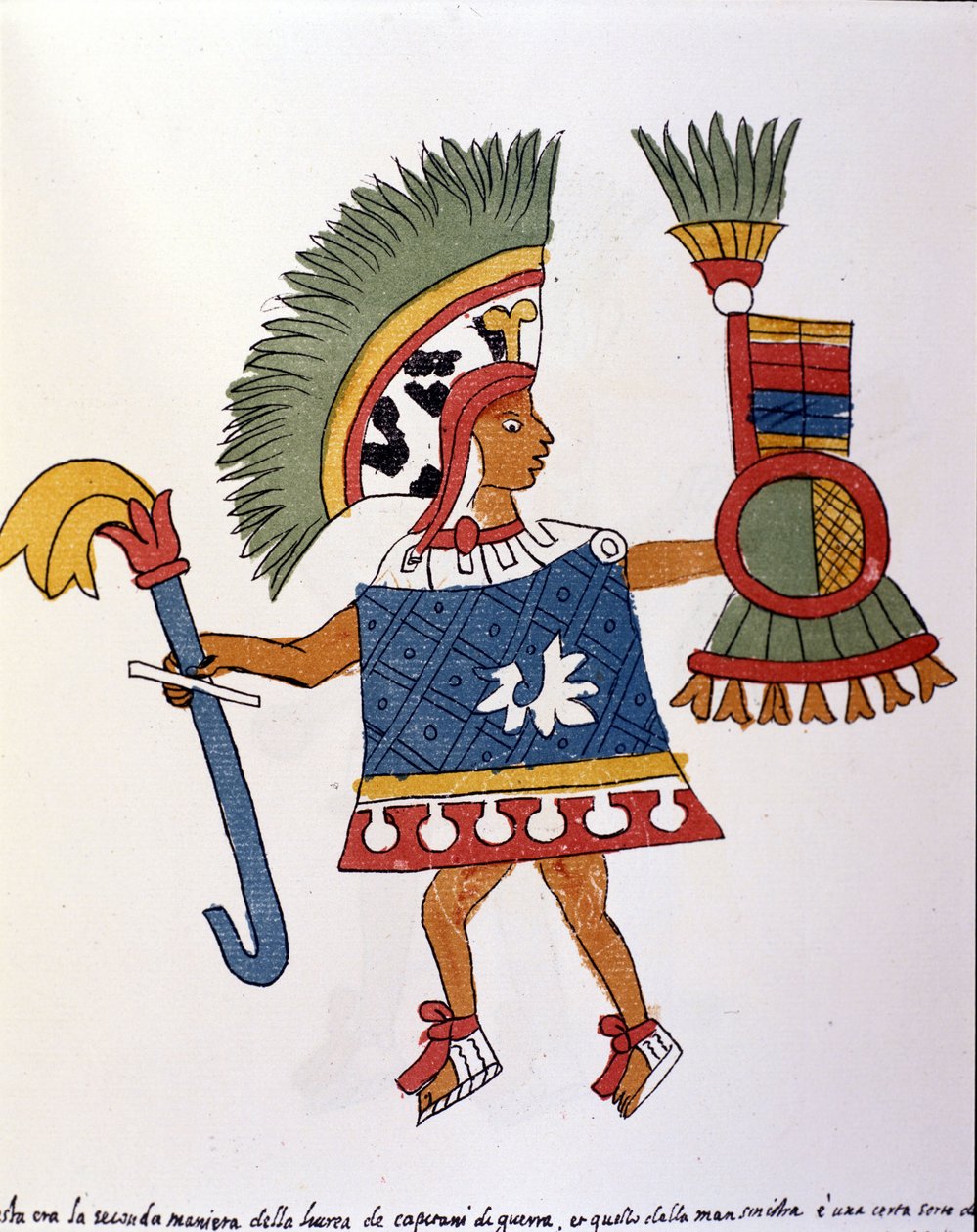 Aztec Warrior Painting