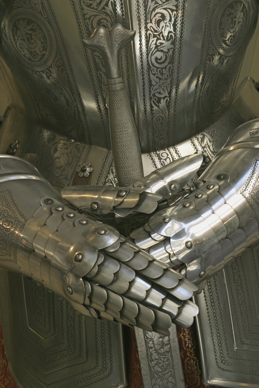 Spanish Suit of Armour and Sword by Spanish School