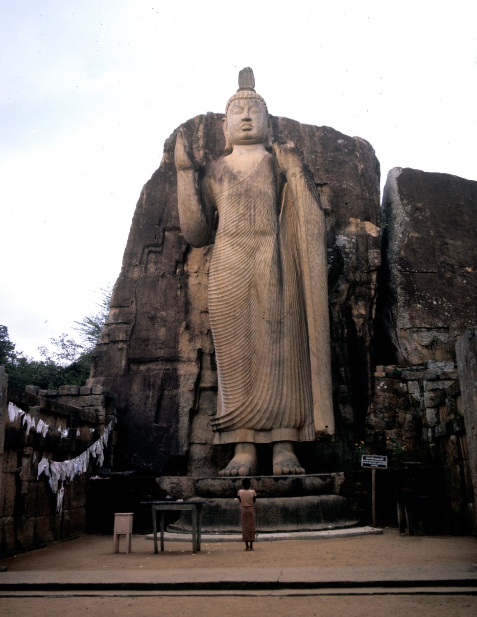 The great Buddha of Avukana. Sri Lanka. 5th century