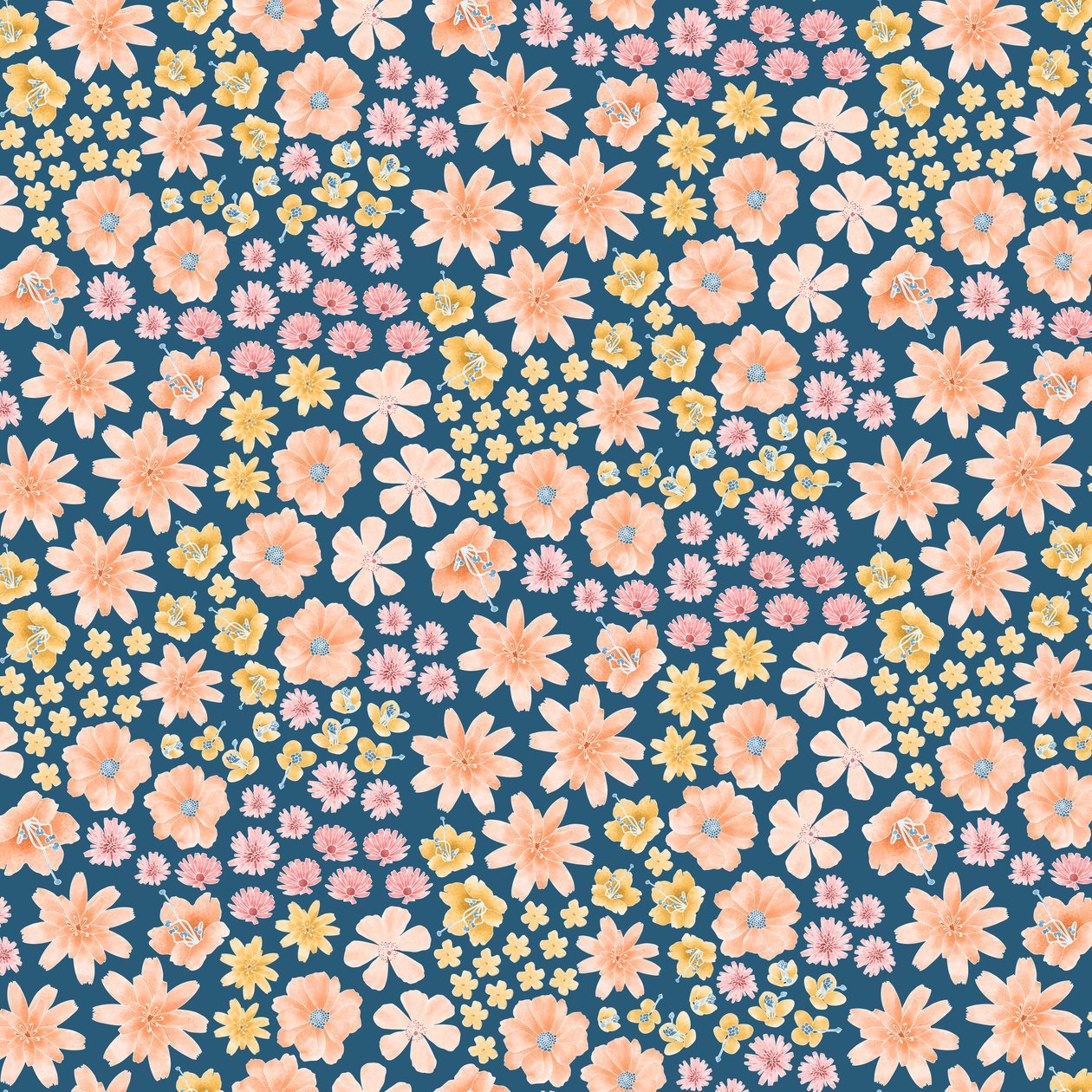 Mojave Desert Wildflower Pattern by Stacy Hsu