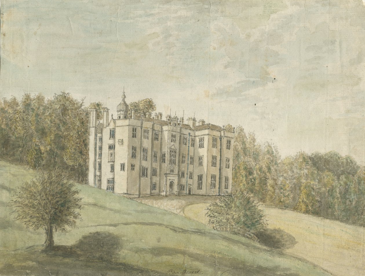 Beaudesert Hall and Park by Stebbing Shaw: Fine art print