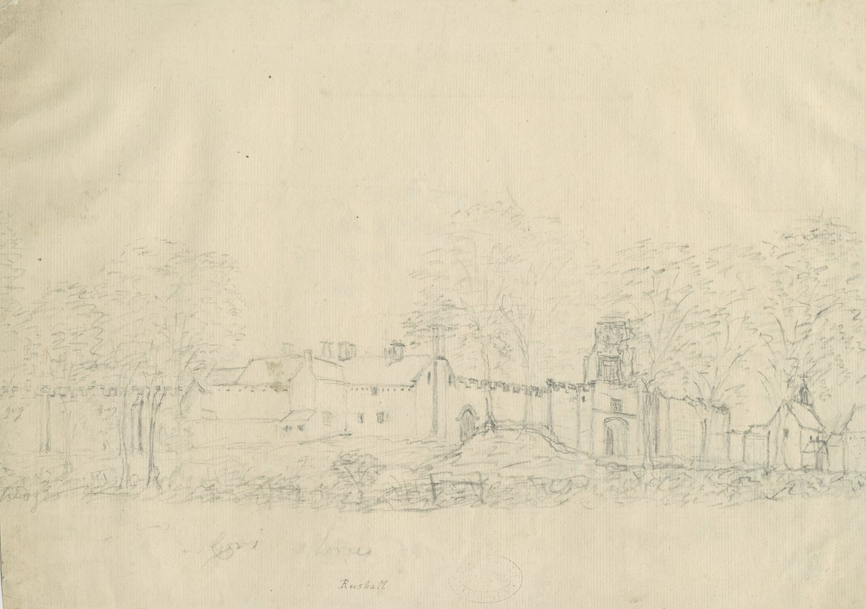 Rushall Castle/Hall by Stebbing Shaw: Buy fine art print