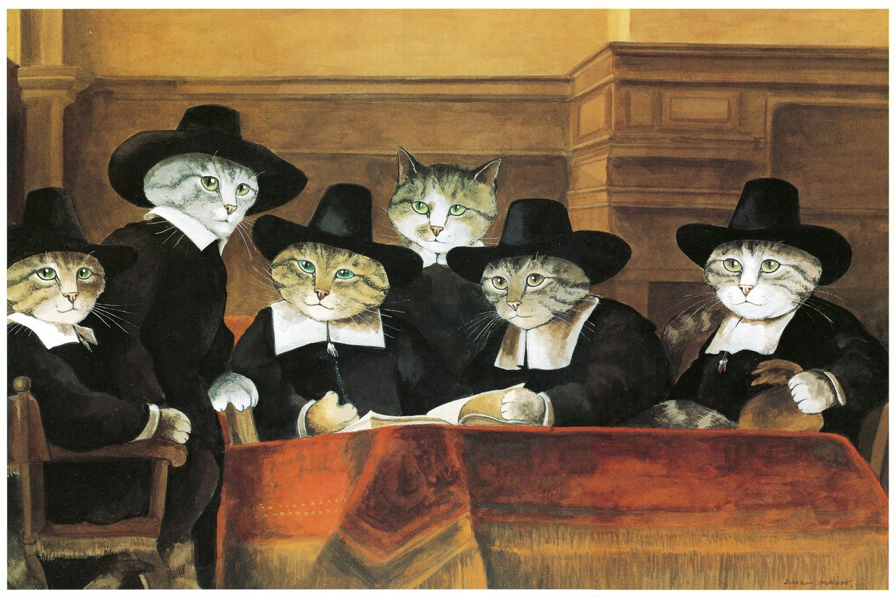 Illustration from The Cats' Gallery of Western Art (pub. 1994)