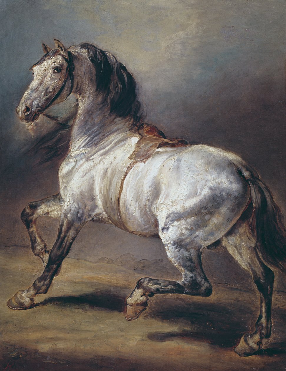 A Study of a Horse by Theodore Gericault: Fine art print