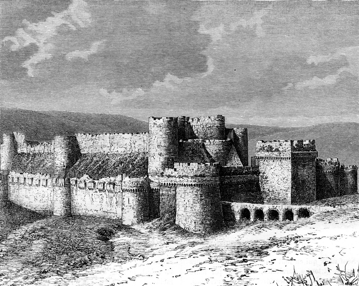 Al Karak Castle, 19th Century by Unbekannt: Fine art print