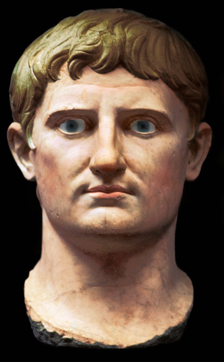 Roman Emperor Augustus Painting Augustus Of Primaporta: Imperial Power