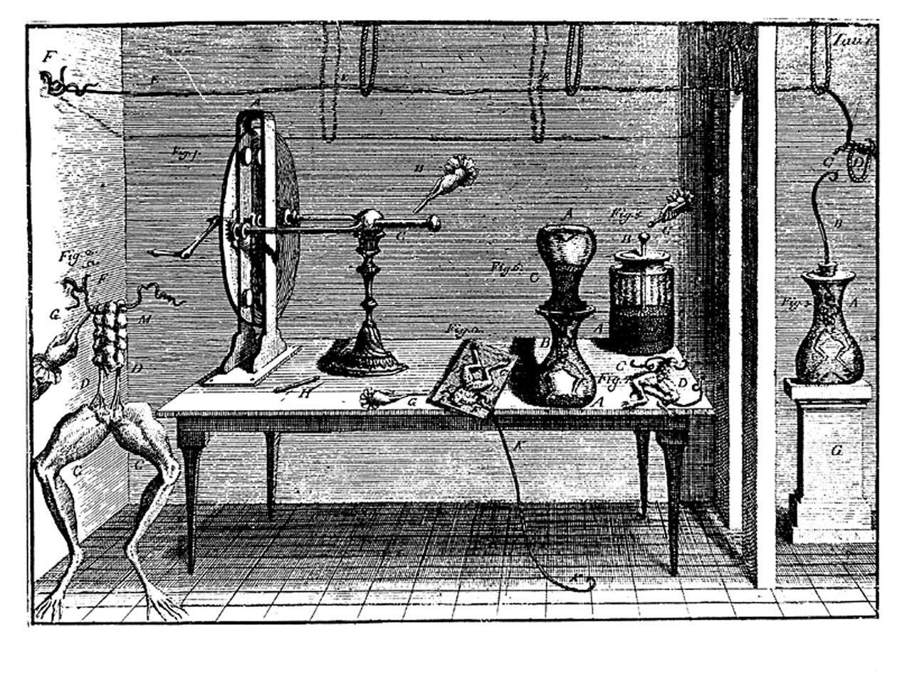 Luigi Galvani's Experiments with Electricity by Unbekannt