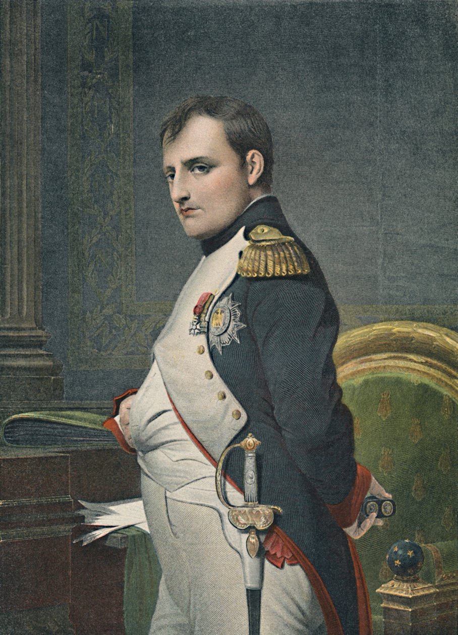 Napoleon in His Study by Unbekannt: Buy fine art print