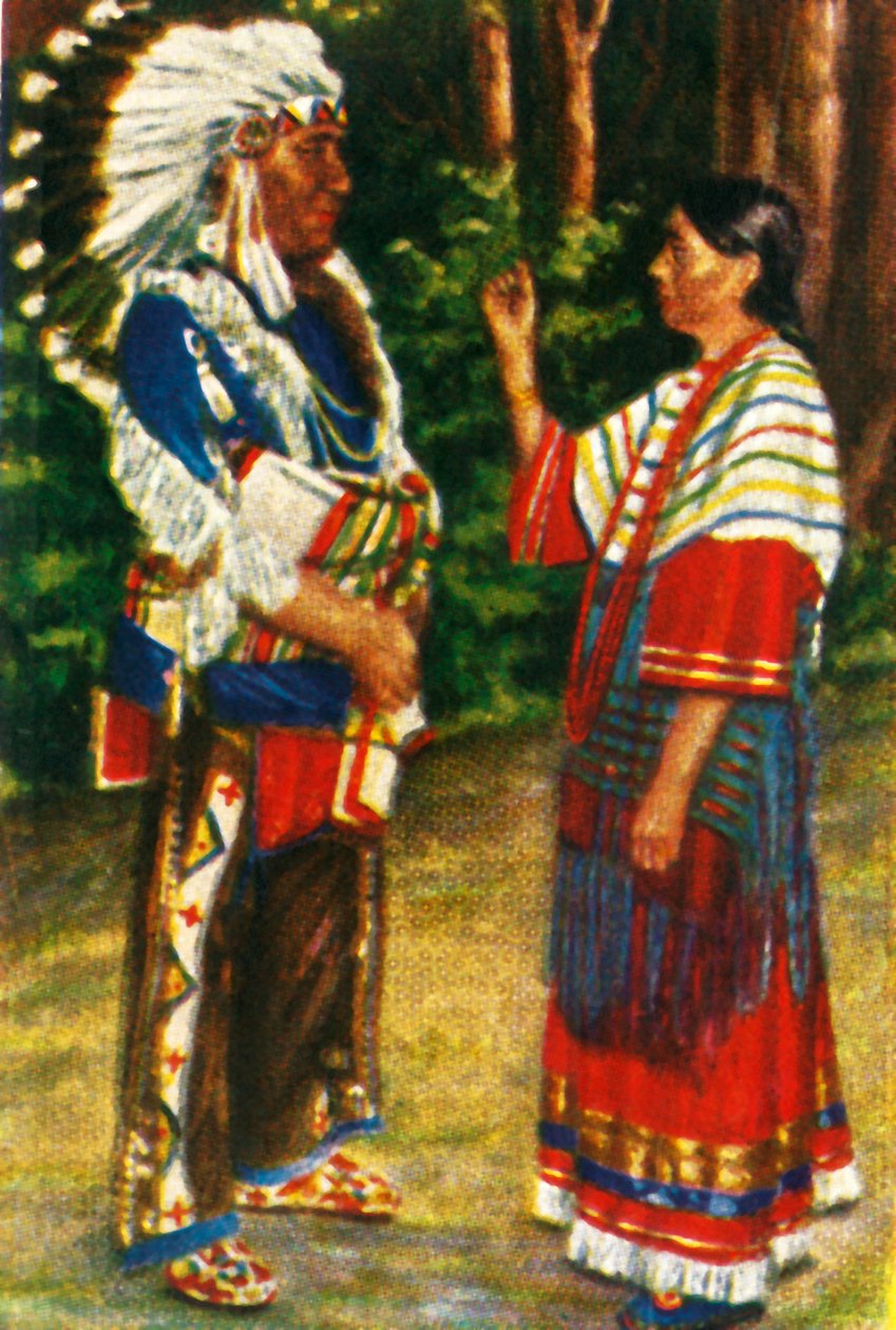 Native American Couple Art