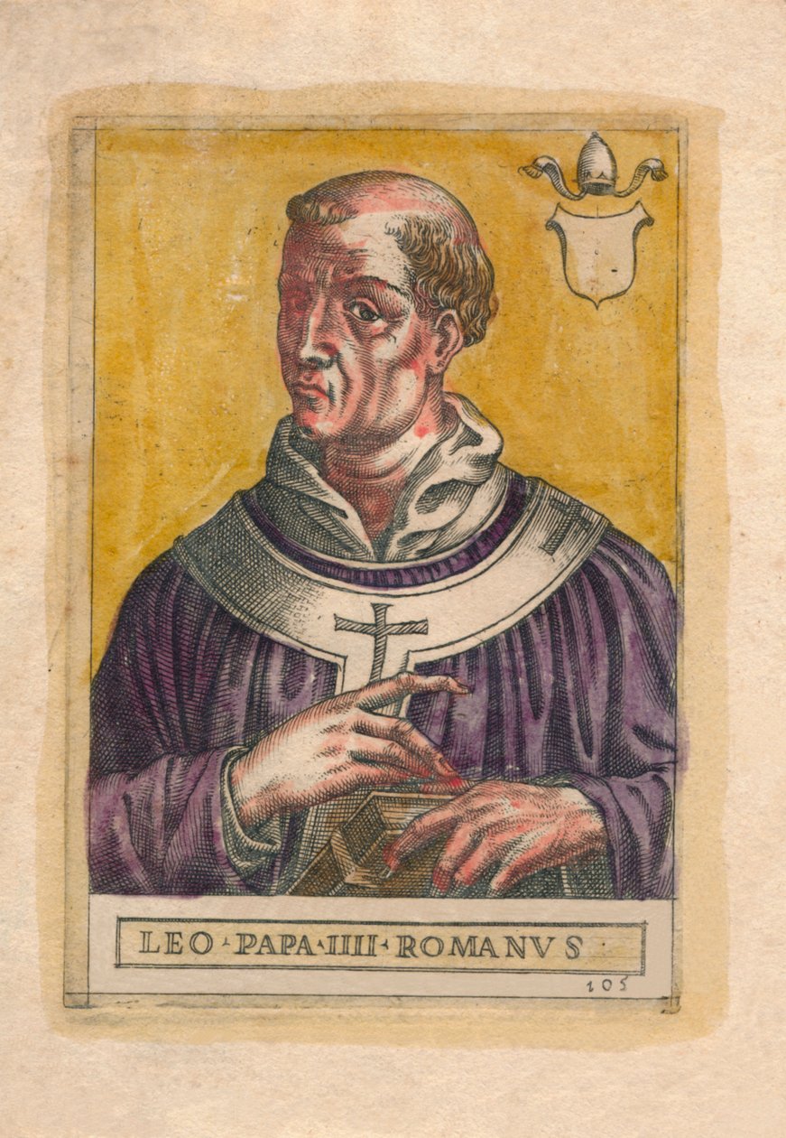 Pope Leo III by Unbekannt: Highest-quality art reproduction