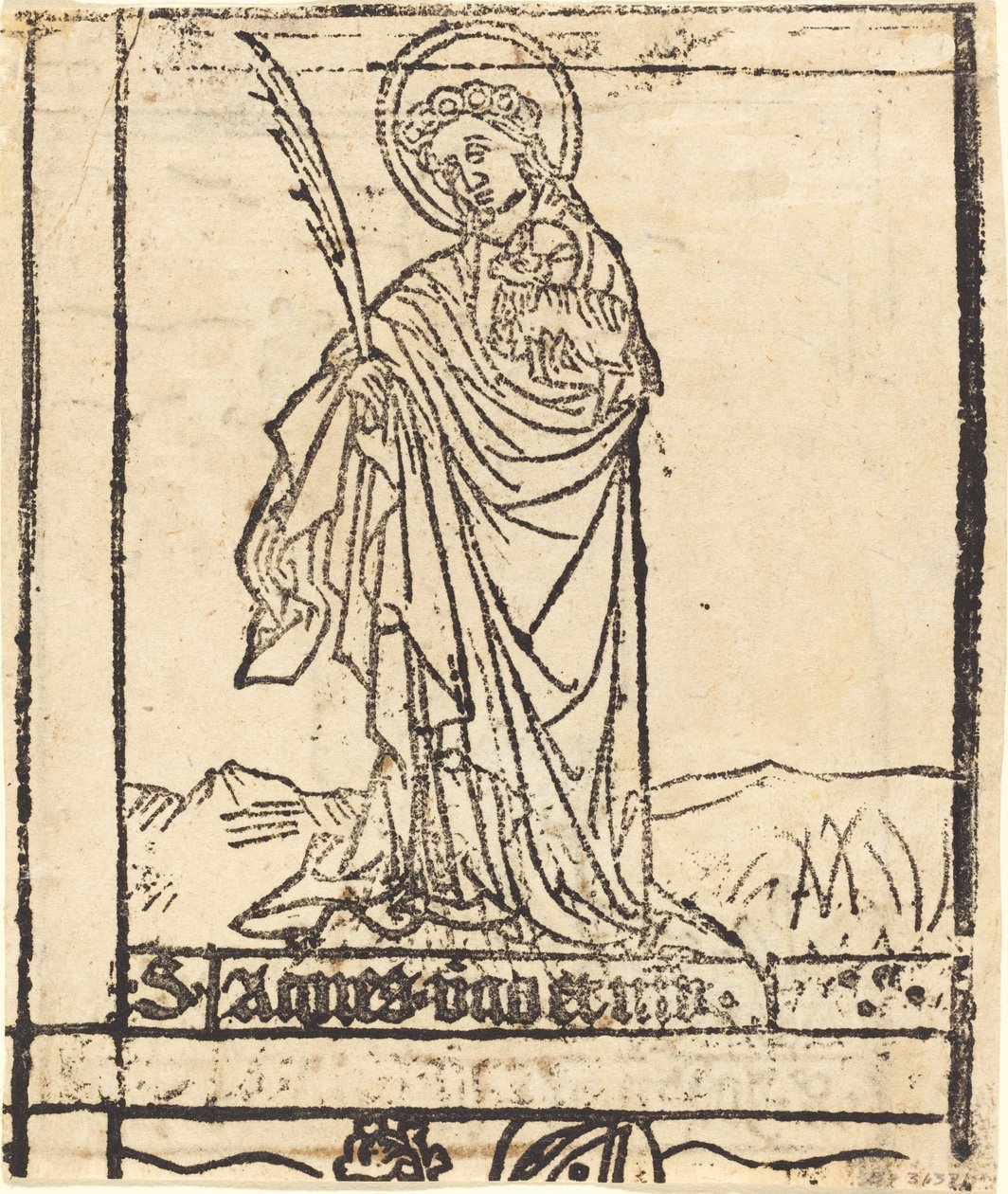 Saint Agnes [verso] by Unbekannt: Buy fine art print