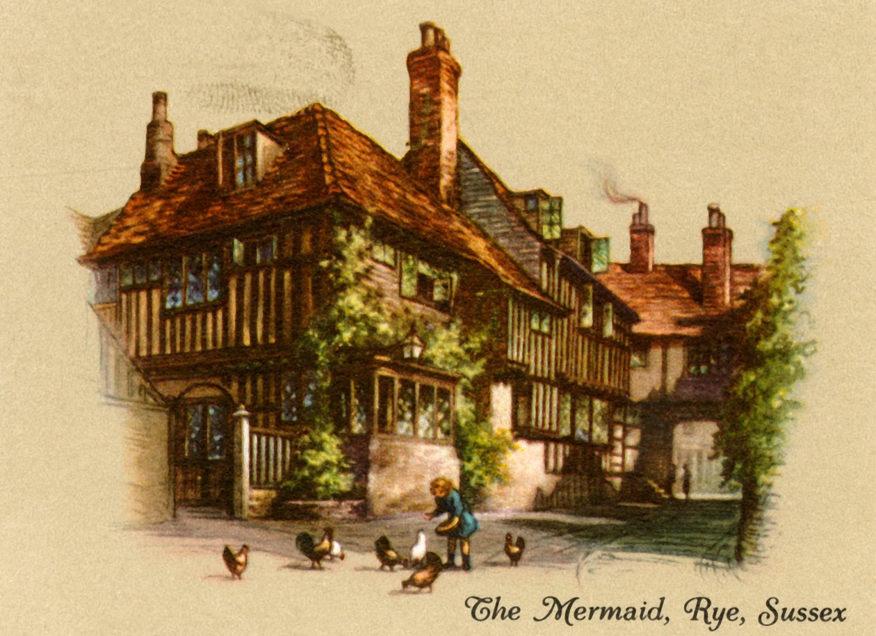 The Mermaid, Rye, Sussex by Unbekannt: Buy fine art print