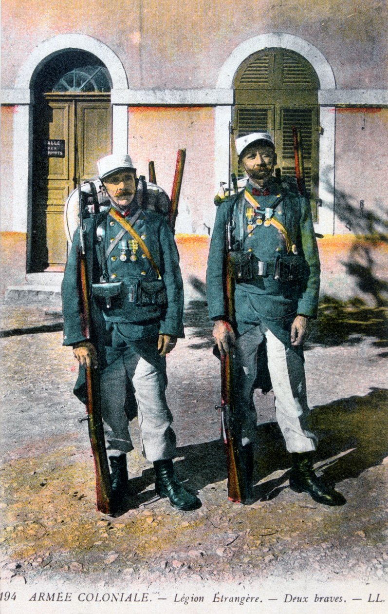 Two French Foreign Legionnaires by Unbekannt: Fine art print