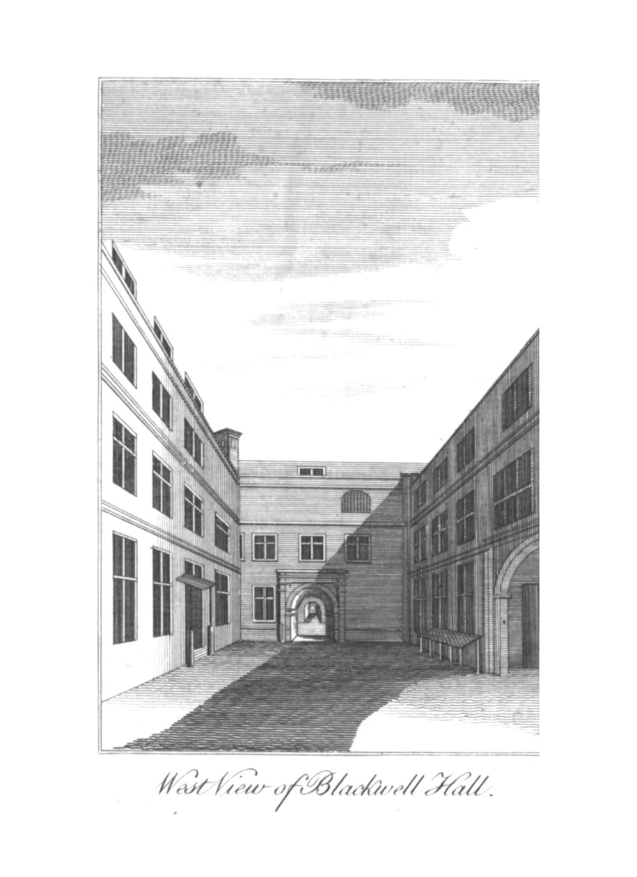 West View of Blackwell Hall by Unbekannt: Fine art print