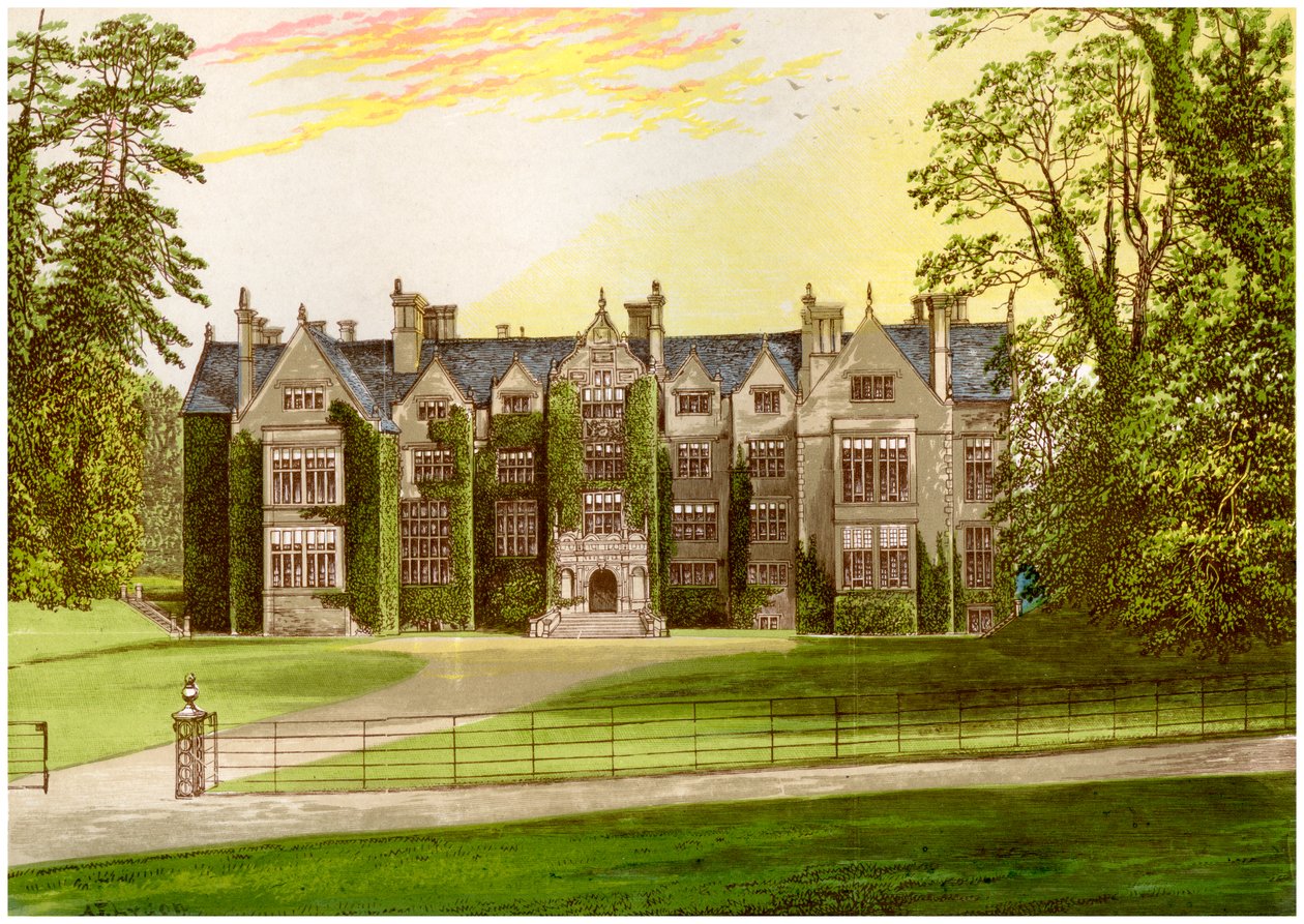 Wroxton Abbey, Oxfordshire, home of the North family, c1880