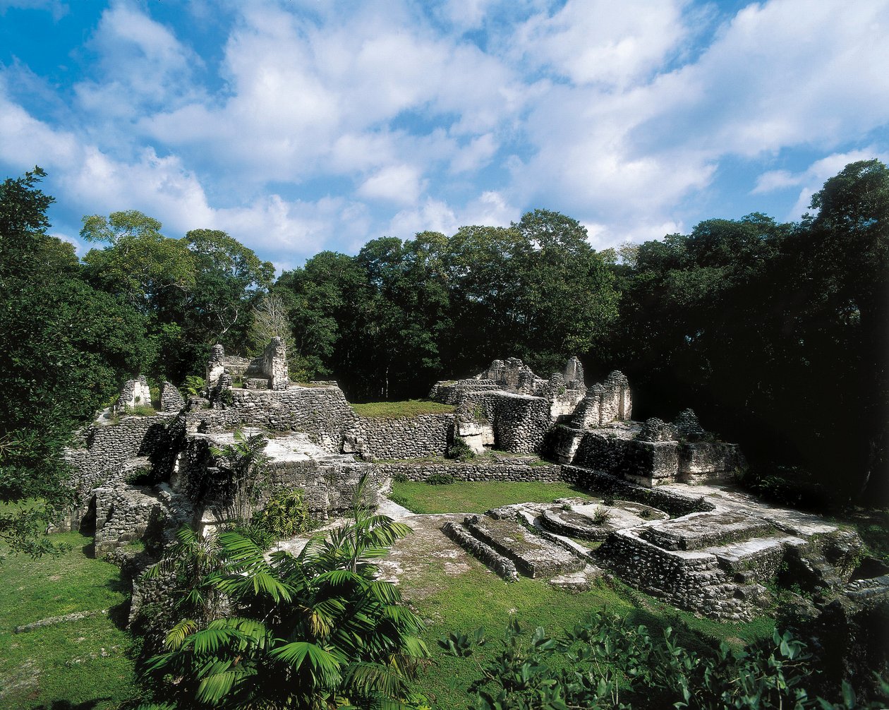 Pre-Columbian Civilization: View of the Maya Site of Uaxactun (Group A)