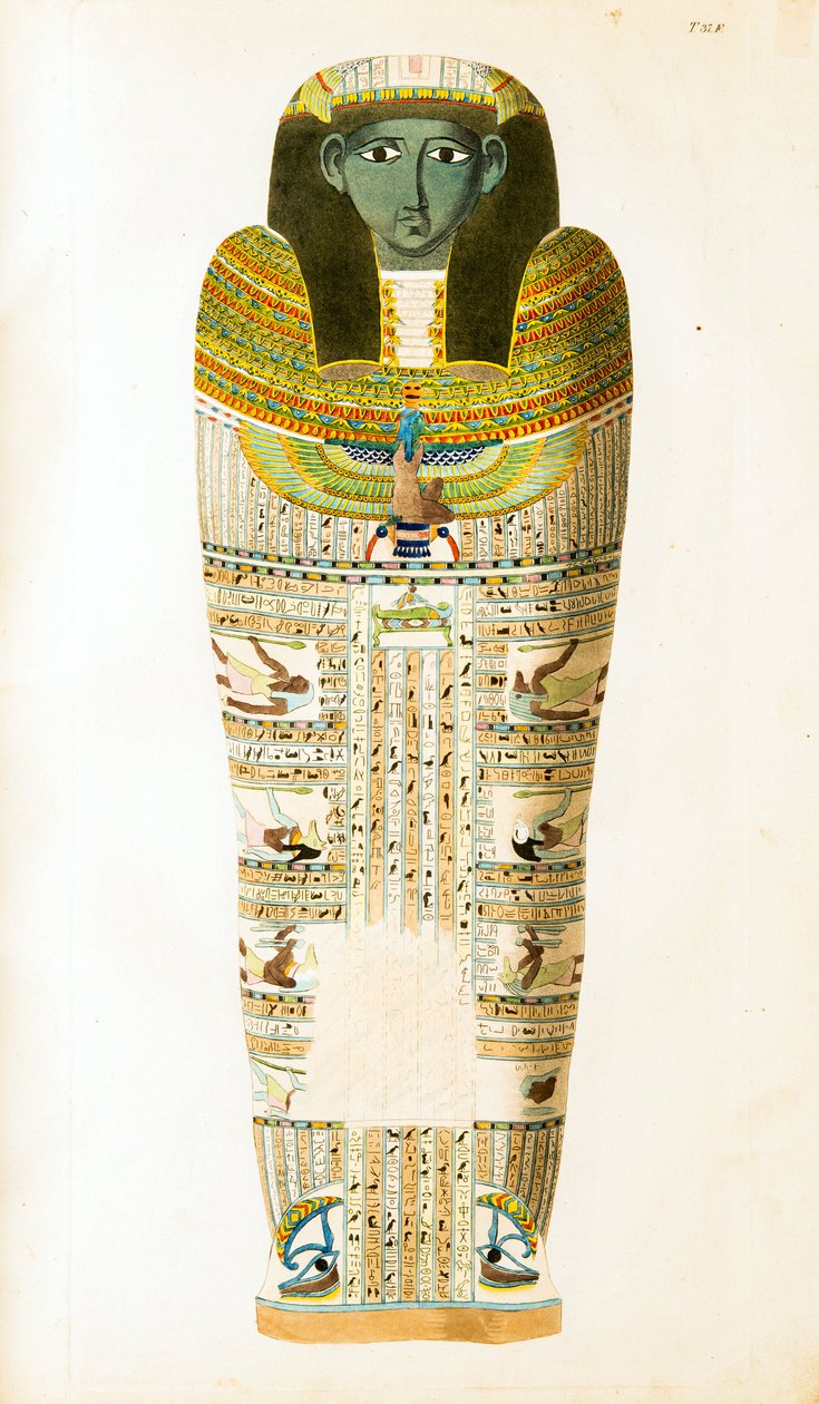 Egyptian Sarcophagus Drawing The Development Of The Egyptian Coffin