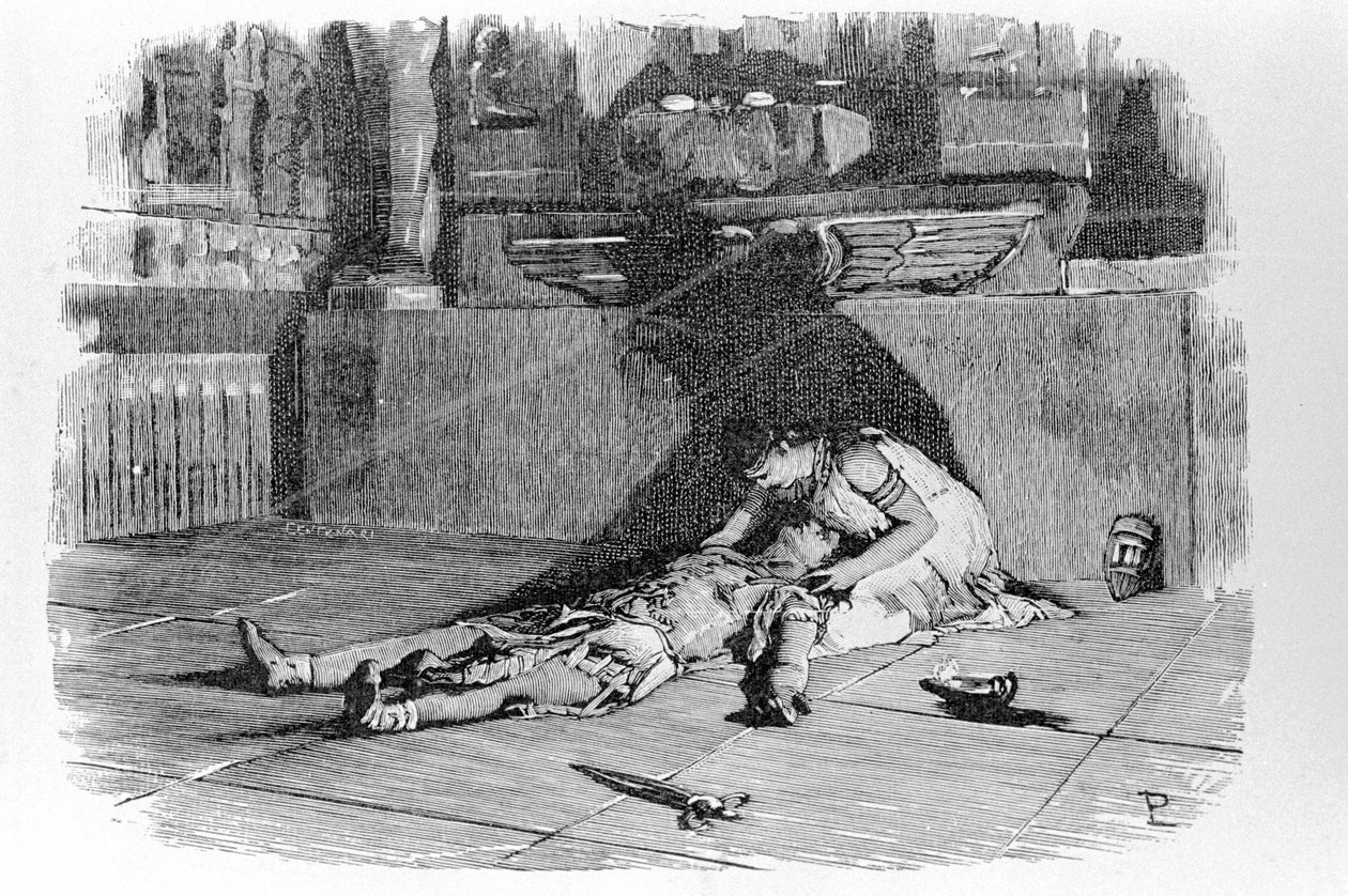 Antoine or Marc Antoine dying in Cleopatra's arms after having died ...