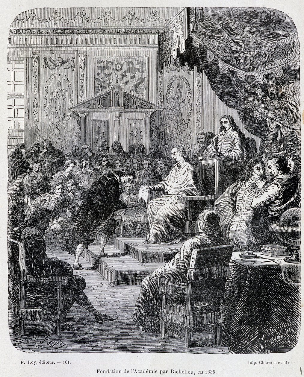Foundation of the French Academy by Richelieu