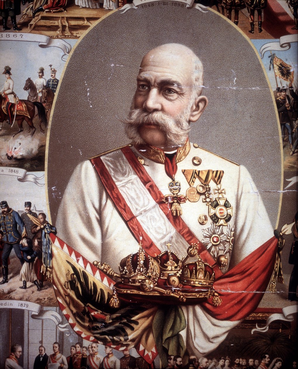 Portrait of François Joseph I (1830 -1916). Emperor of Austria and King ...