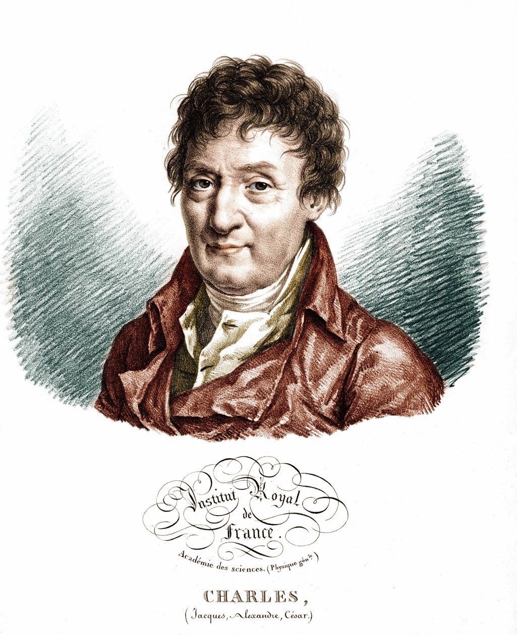 Portrait of Jacques Alexandre Cesar Charles (1746-1823), French physicist