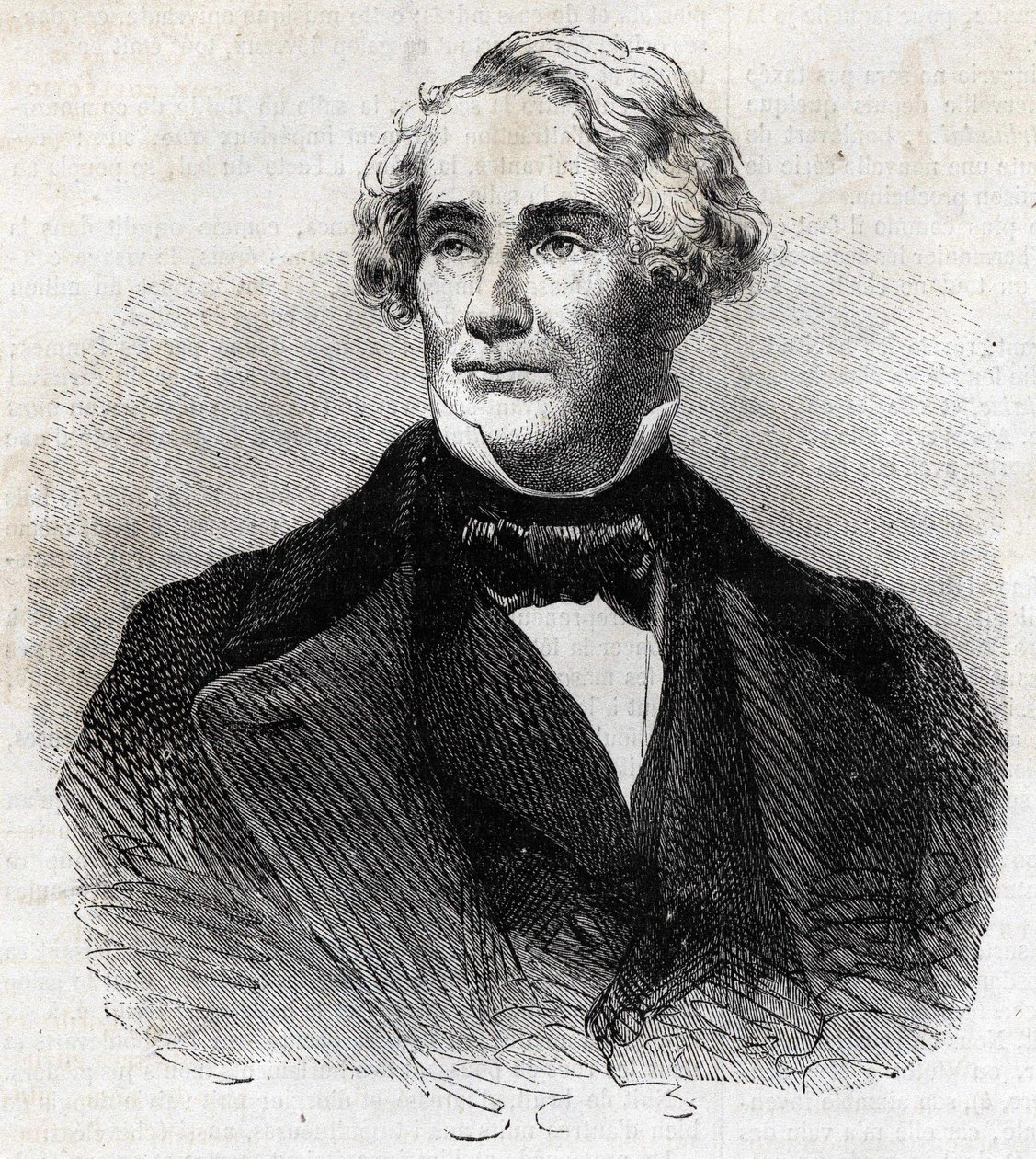 Samuel Morse Fine Art Print Of Samuel Morse With His Invention