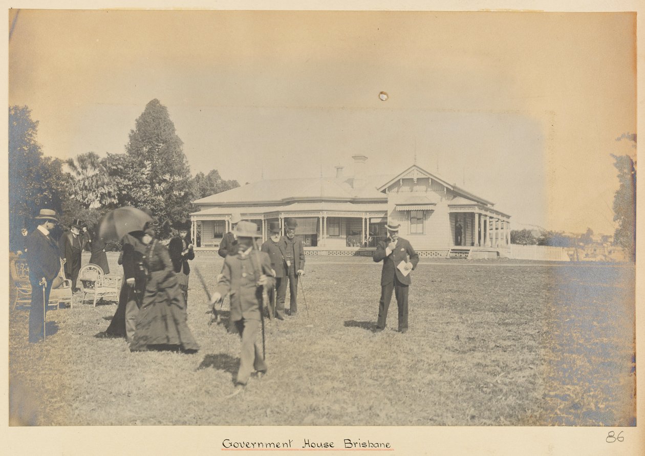 The Duchess of York in the Grounds of Government House, Brisbane, 1901