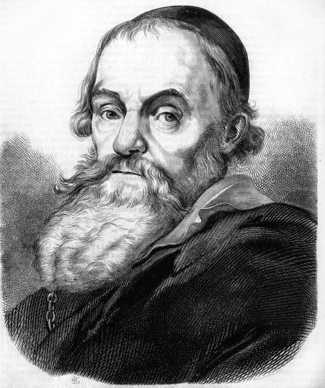 Portrait of Hendrick Goltzius, Dutch painter and engraver