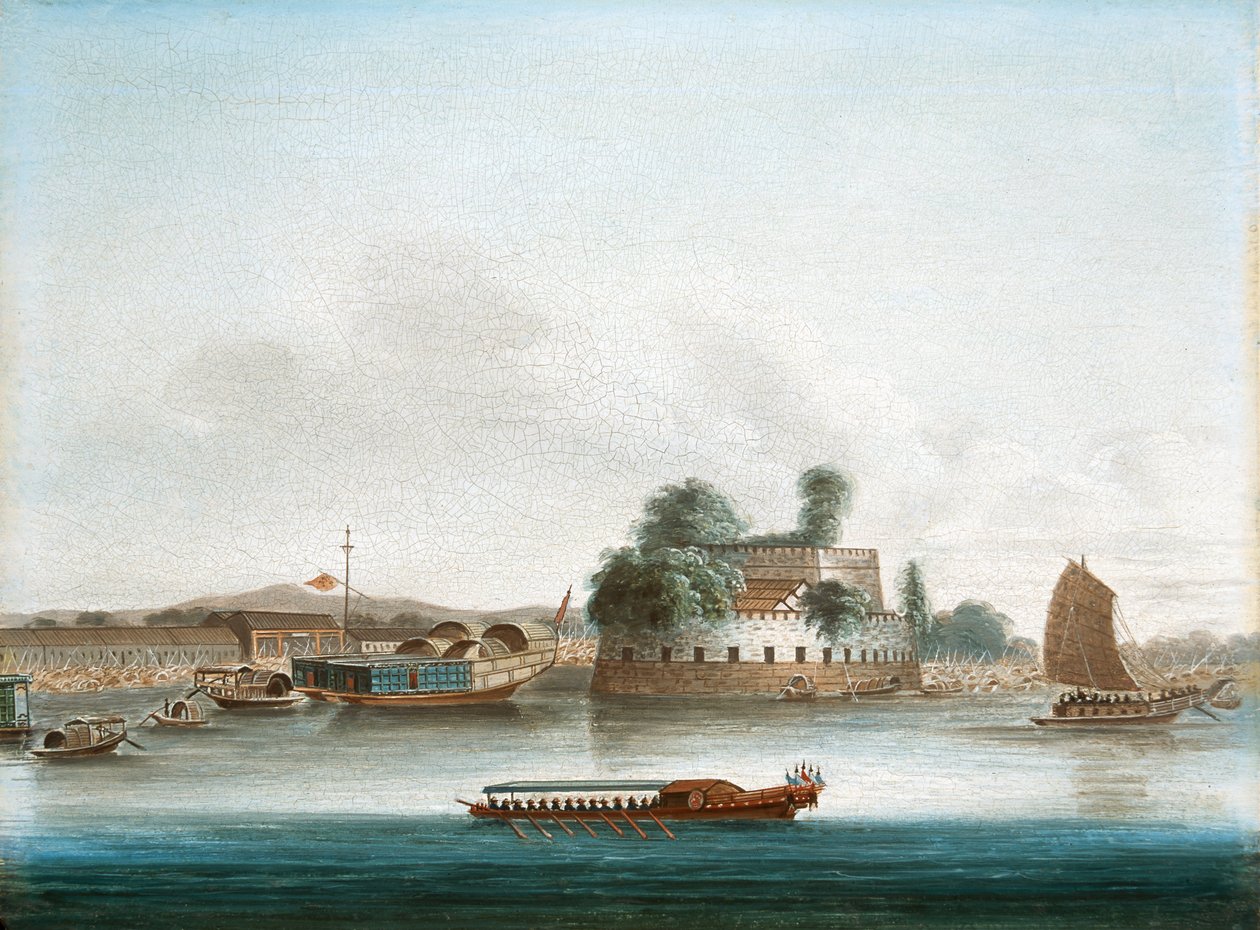 A Fort on the Canton River by Unknown artist