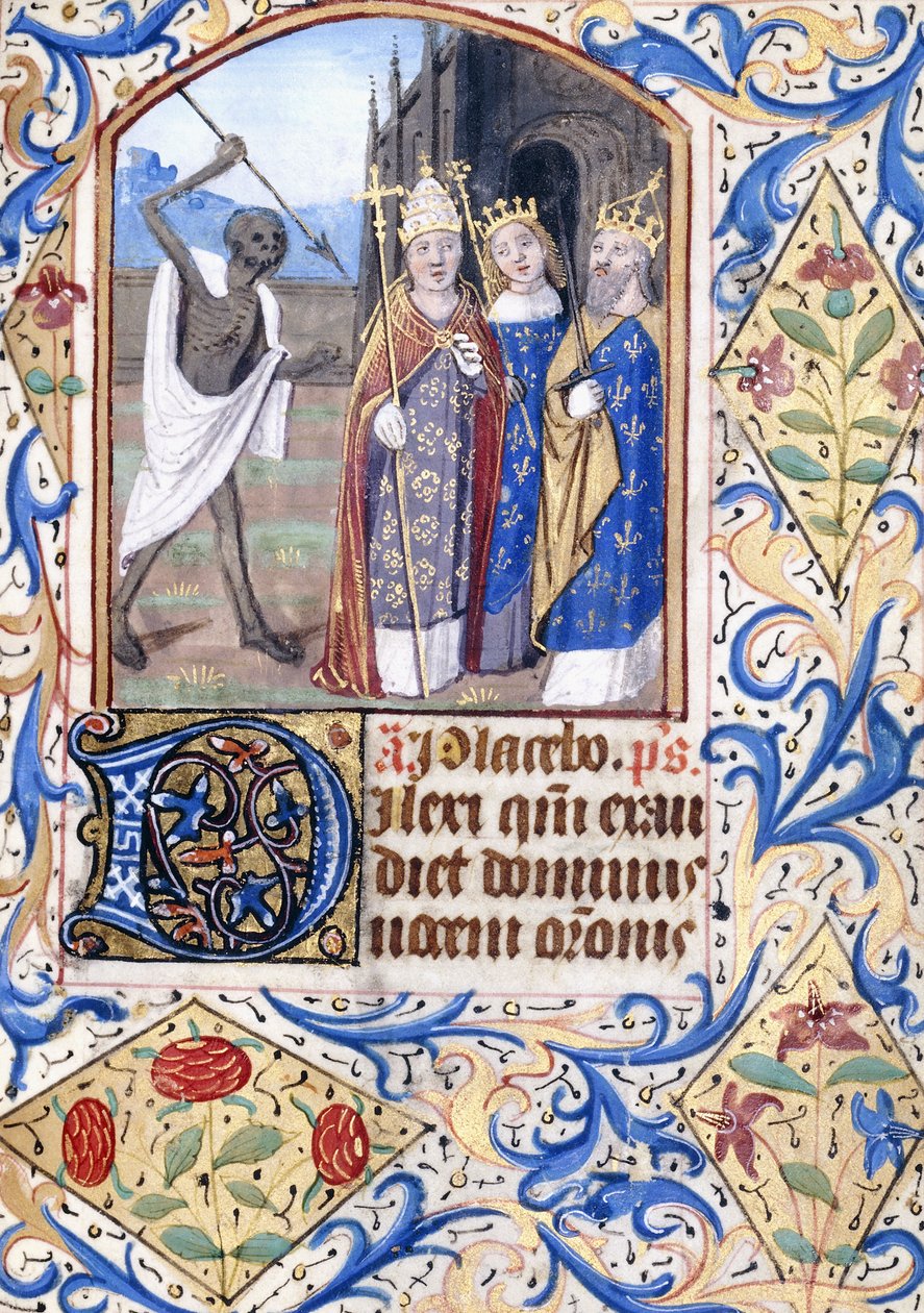 Death with his Spear Pointing at Three Figures, a Pope, a King, and a ...