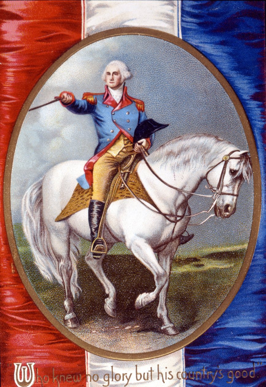 George Washington Riding A Horse