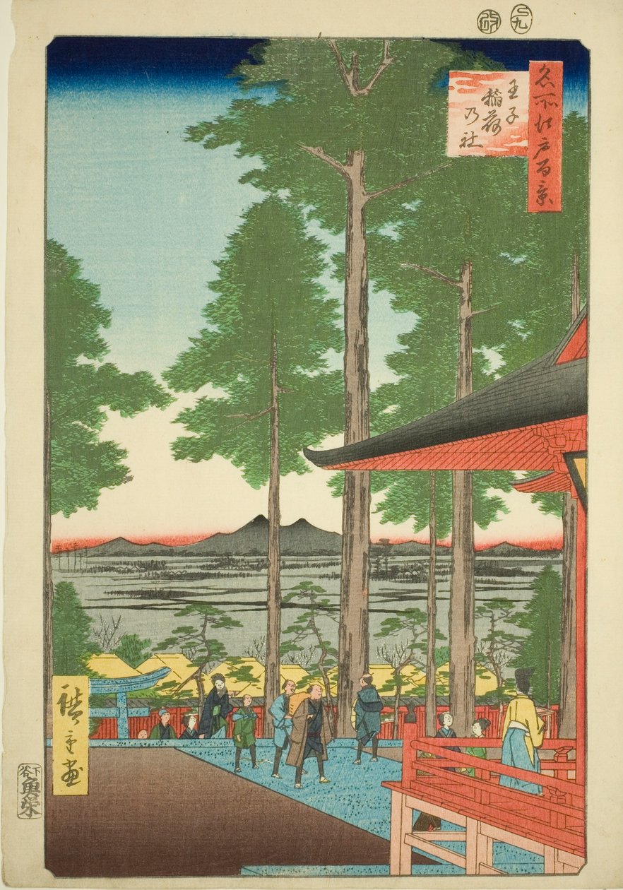 Oji Inari Shrine, from the Series 'One Hundred Famous Views of Edo'