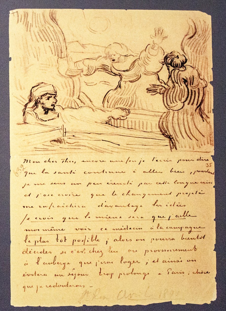 Letter of Van Gogh to his brother Theo by Vincent van Gogh