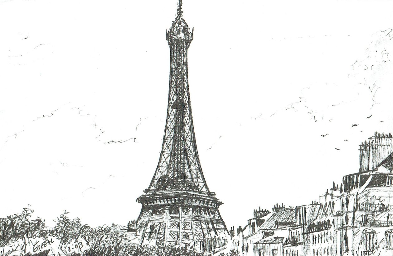Eiffel Tower by Vincent Alexander Booth: Fine art print