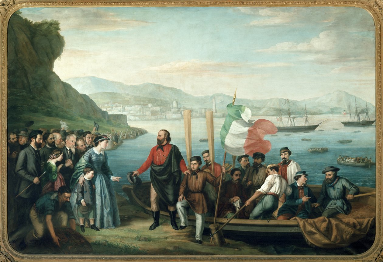 Giuseppe Garibaldi Leaves from Quarto for the Expedition of the Thousand