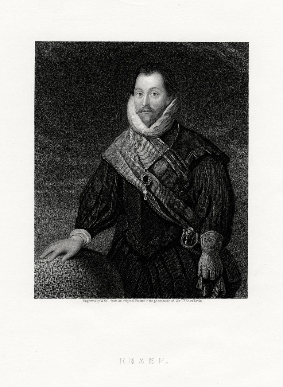 Sir Francis Drake, English privateer, navigator, naval pioneer, politician