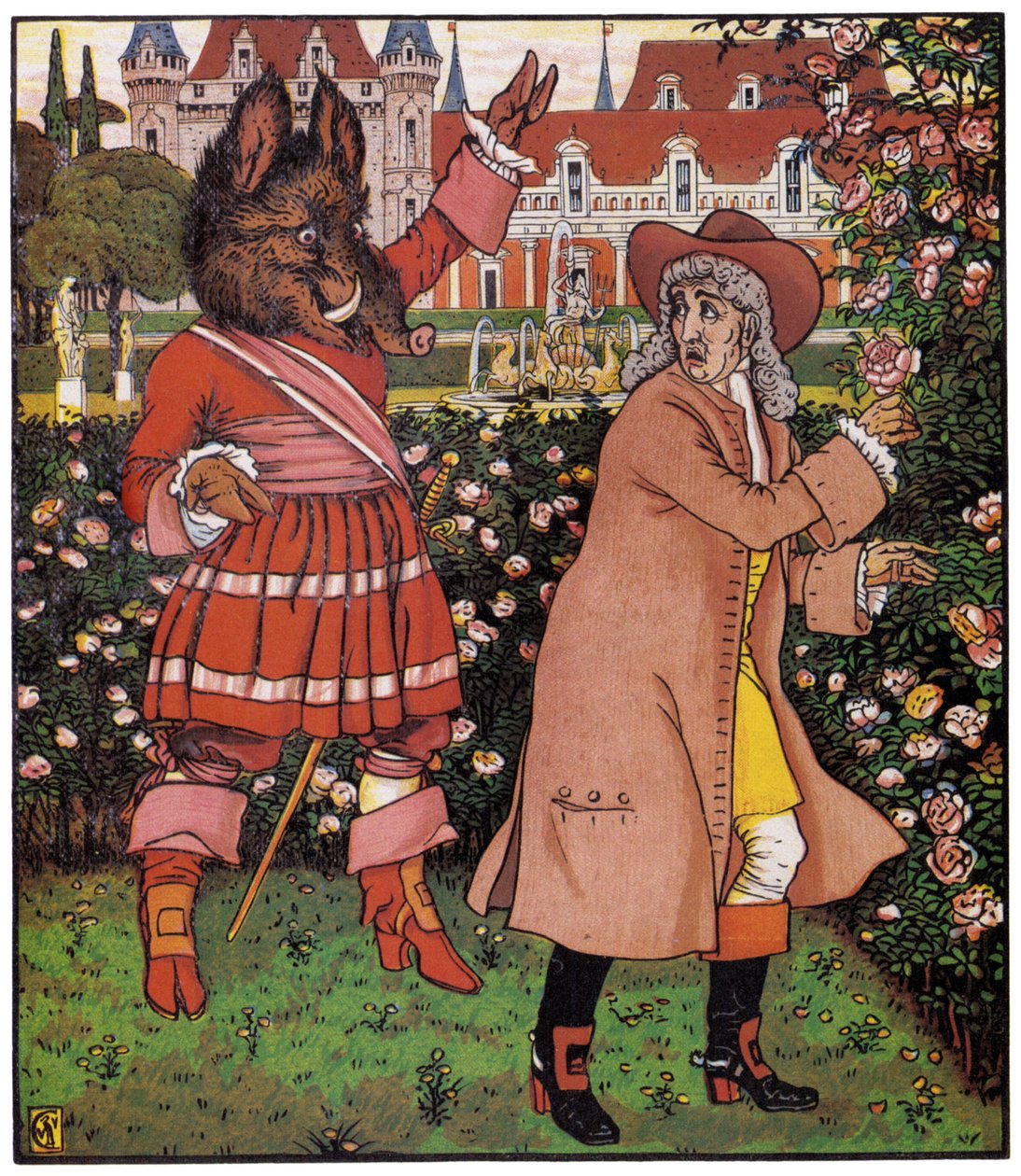 The Father of the Beautiful Picks Roses in the Garden of the Beet ...