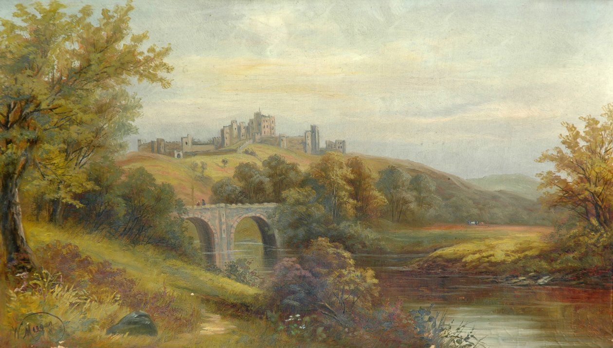 Bridge and Castle by Walter Linsley Meegan: Fine art print