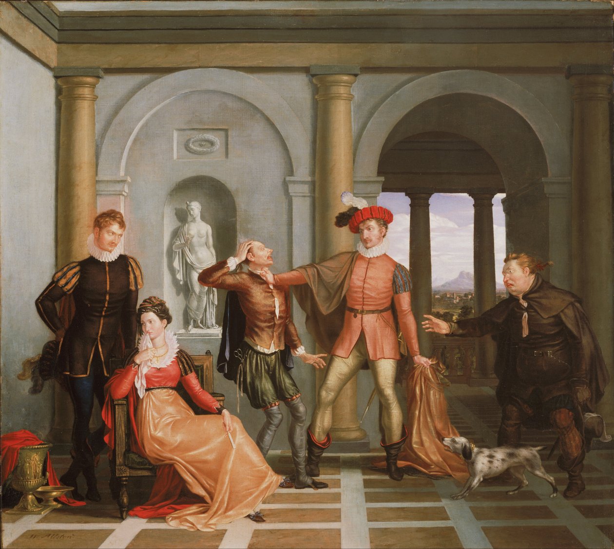 Scene from Shakespeare's The Taming of the Shrew (Katharina and Petruchio)