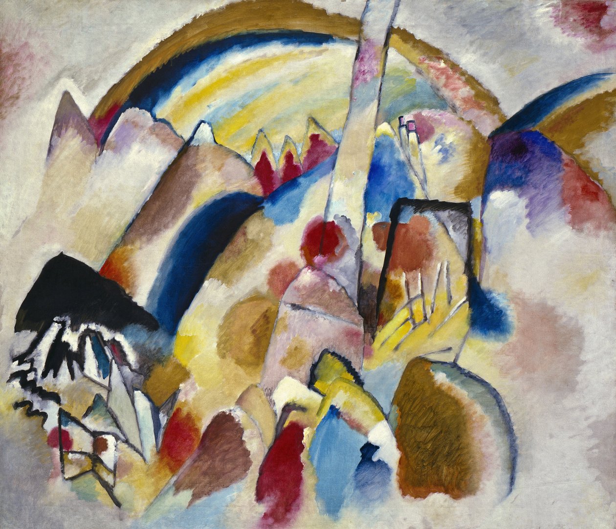 Landscape with Red Spots No. 2 by Wassily Kandinsky