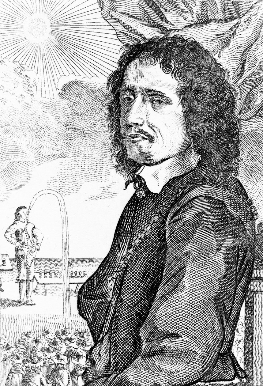 The Water-Spouter, Blaise de Manfre by Wenceslaus Hollar