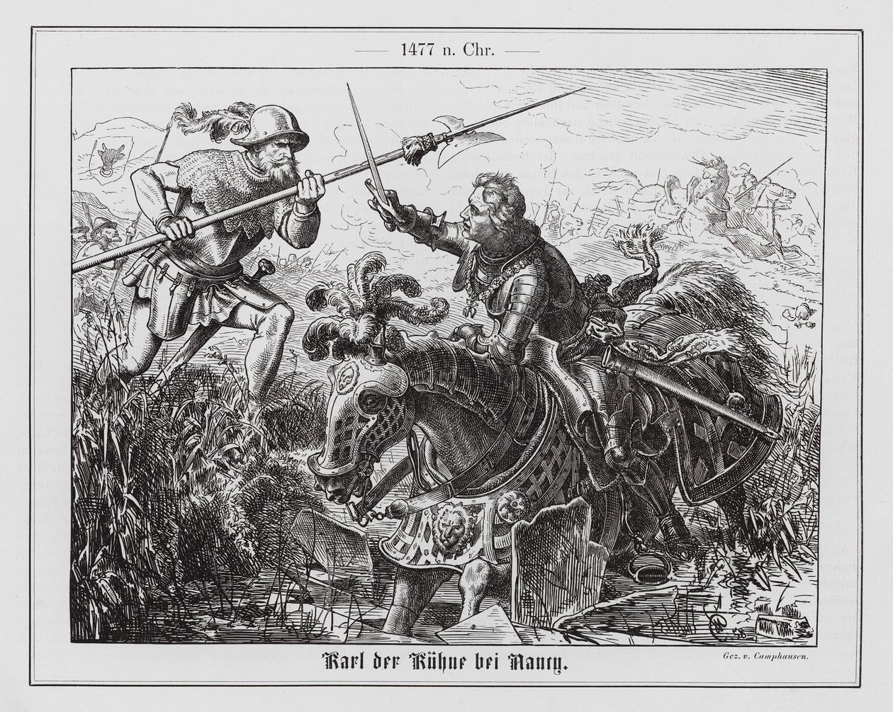 Charles the Bold at the Battle of Nancy