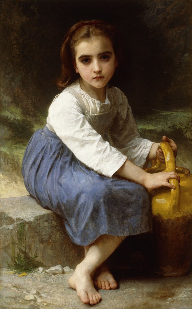Young Girl with a Pitcher by William-Adolphe Bouguereau