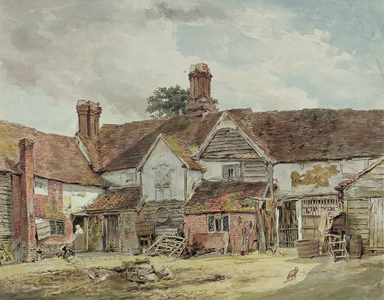 Old Farm Drawing