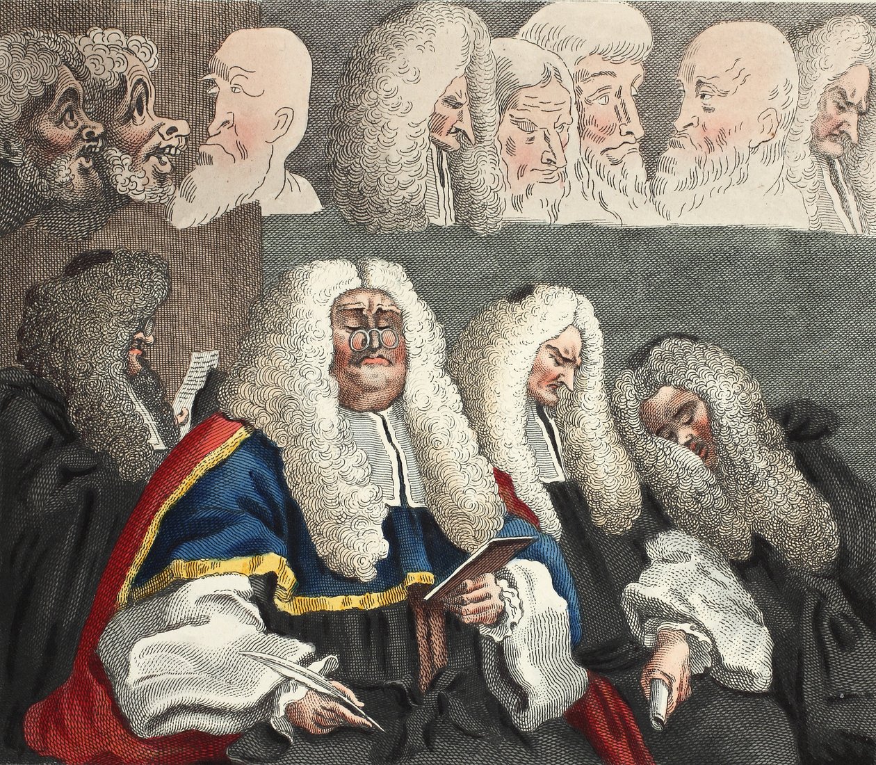The Bench, Illustration from 'Hogarth Restored: The Whole Works of the ...